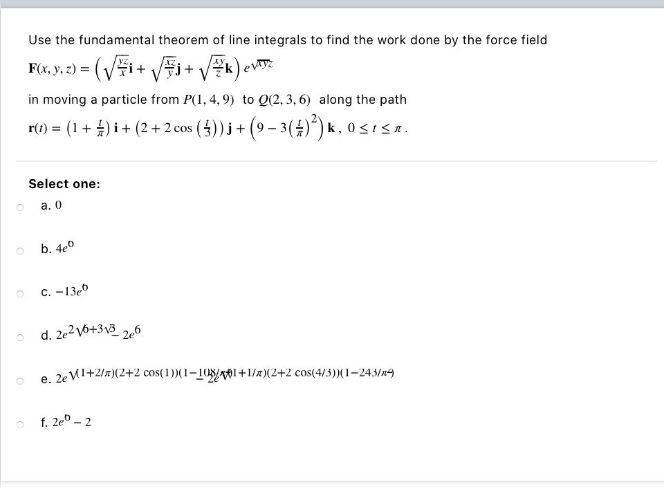 Solved Use the fundamental theorem of line integrals to find | Chegg.com