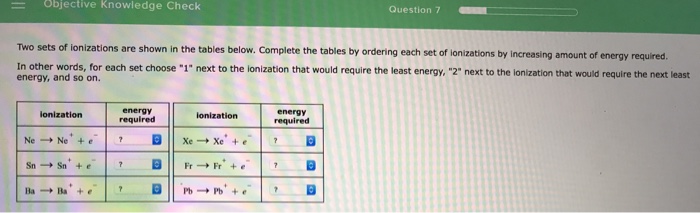 Solved = Objective Knowledge Check Question 7 Two sets of | Chegg.com