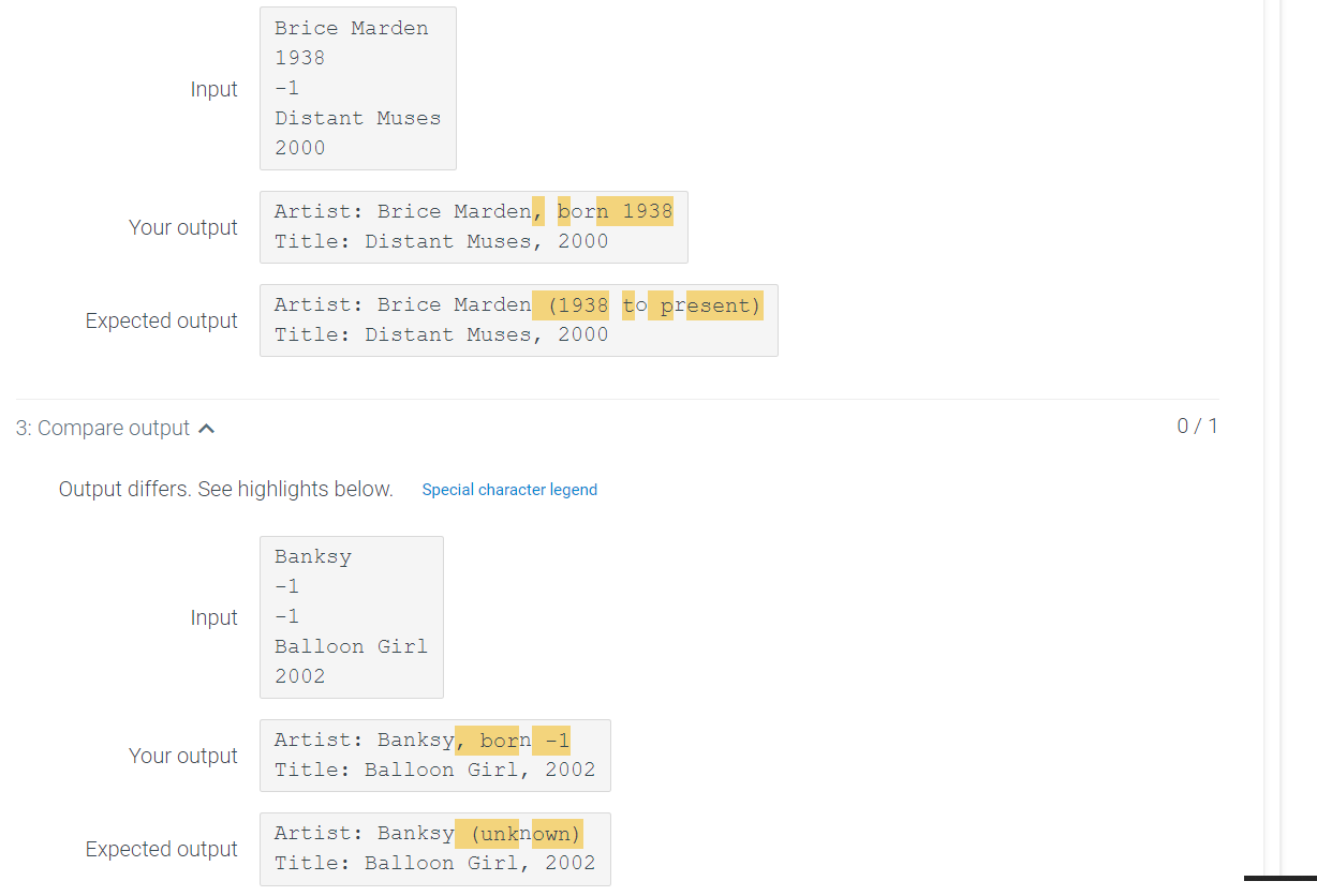 Solved Given main(), define the Artist class (in file | Chegg.com