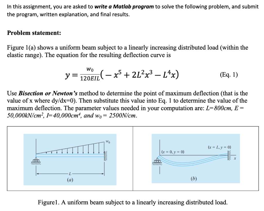 Solved In this assignment, you are asked to write a Matlab | Chegg.com