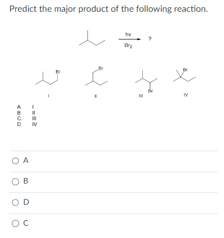 Solved Predict the major product of the following reaction. | Chegg.com