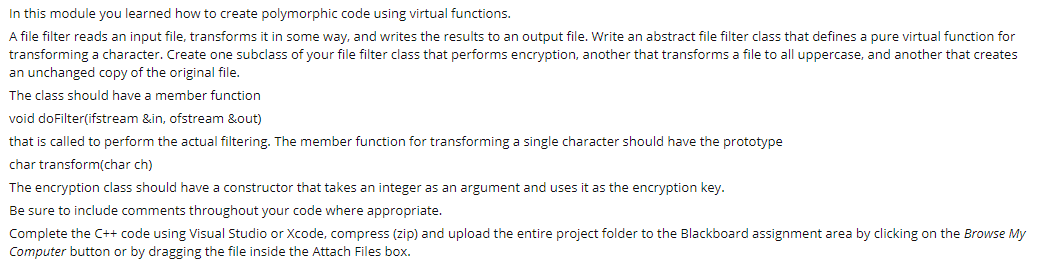 Solved In This Module You Learned How To Create Polymorphic