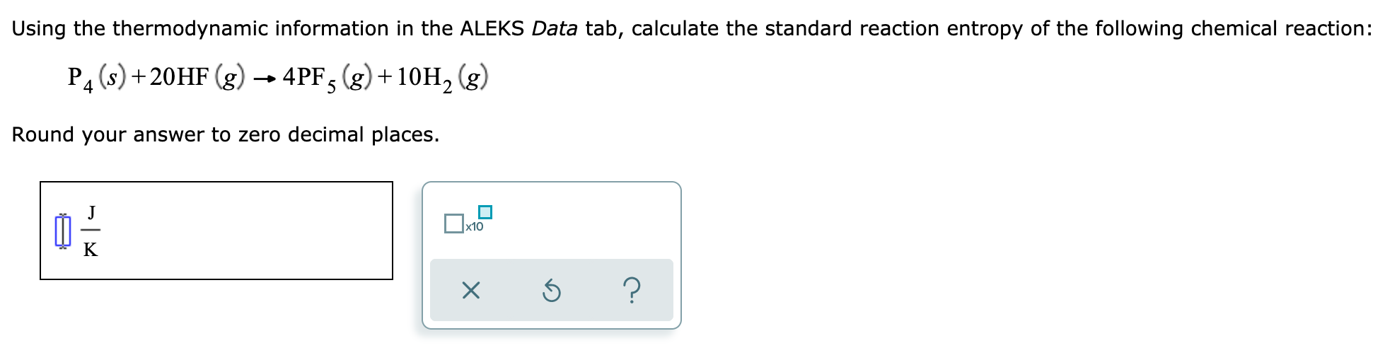 Solved Using the thermodynamic information in the ALEKS Data | Chegg.com