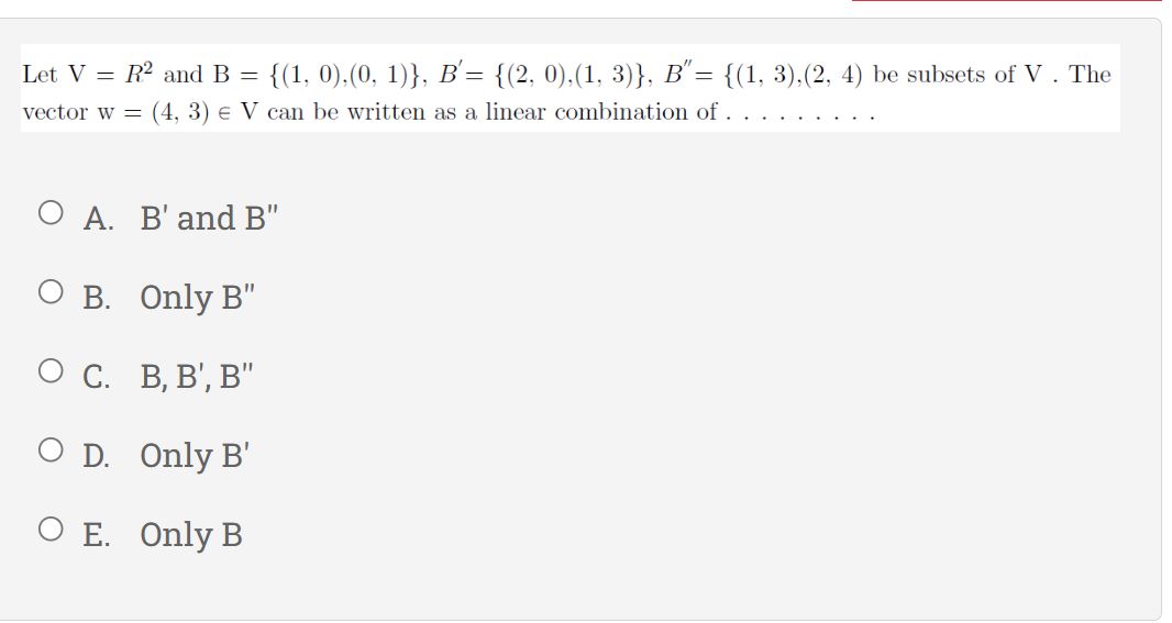 Solved Let V=R2 and | Chegg.com
