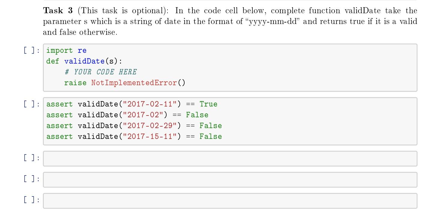 Task 3 (This task is optional): In the code cell | Chegg.com