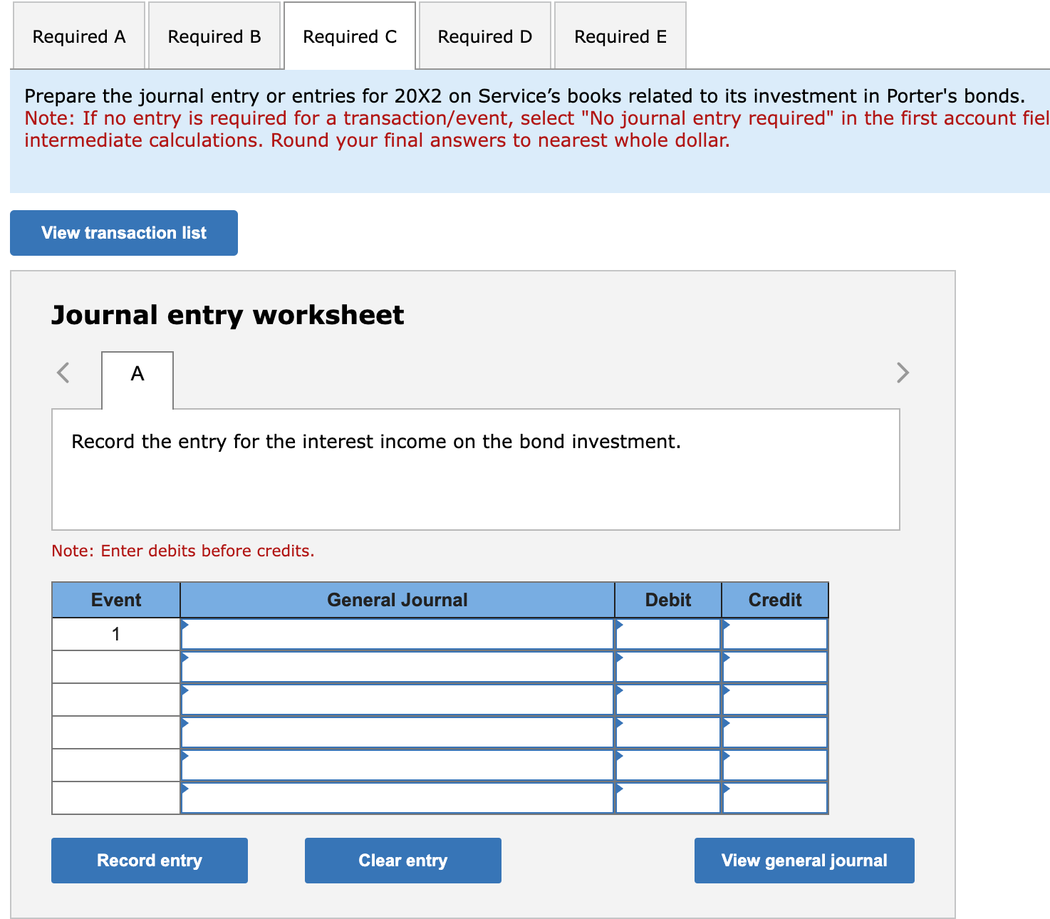 Solved Prepare the journal entry or entries for 20×2 on | Chegg.com