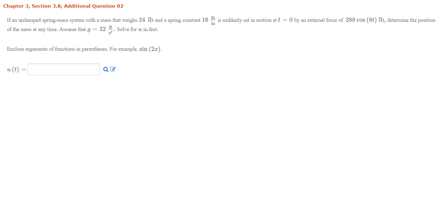 Solved Chapter 3, Section 3.8, Additional Question 02 If an | Chegg.com