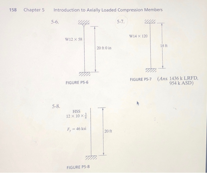 158 Chapter 5 Introduction to Axially Loaded | Chegg.com