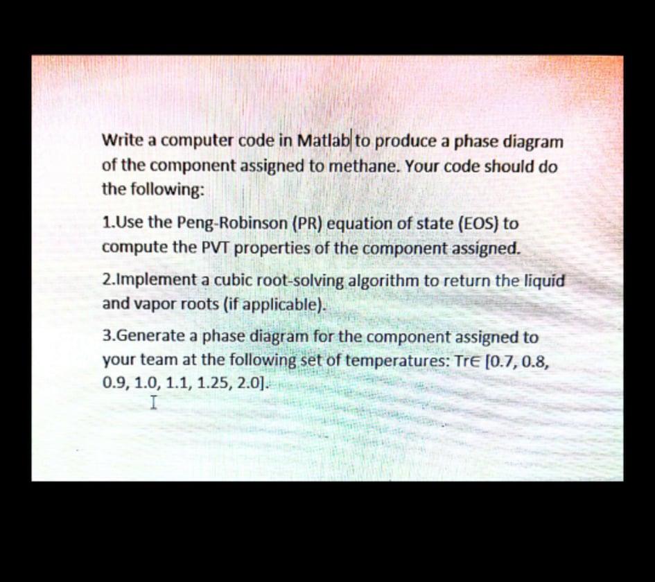 Solved Write a computer code in Matlab to produce a phase | Chegg.com