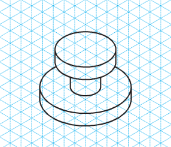 Solved draw multiview drawing of this isometric image with | Chegg.com