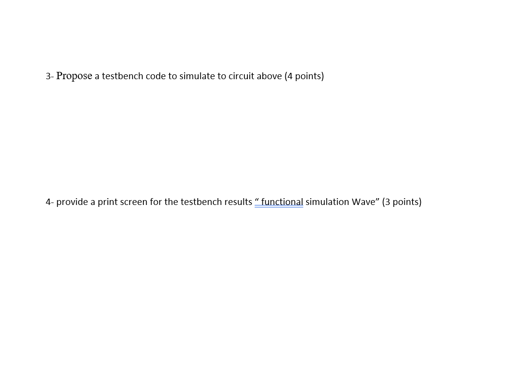 Solved 1 - Propose a VHDL programme for the circuit below (3 | Chegg.com