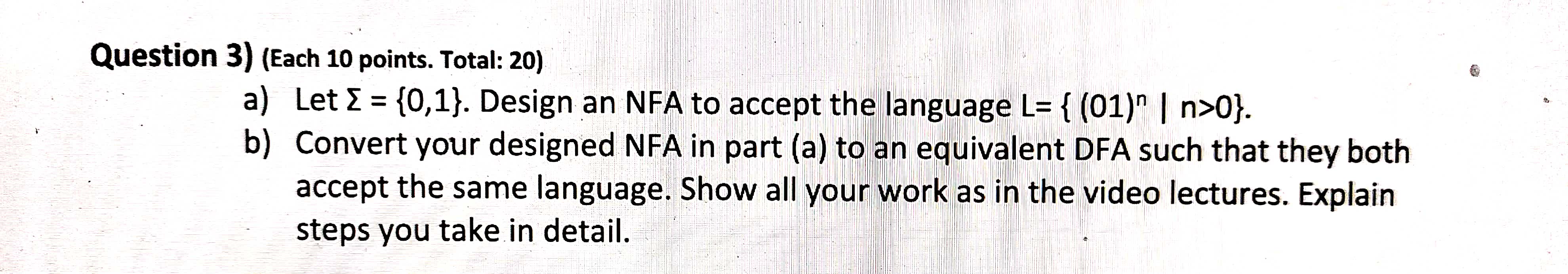 Solved Please solve the following Theory of Computation | Chegg.com