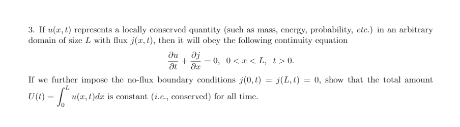 Solved 3. If u(1,1) represents a locally conserved quantity | Chegg.com
