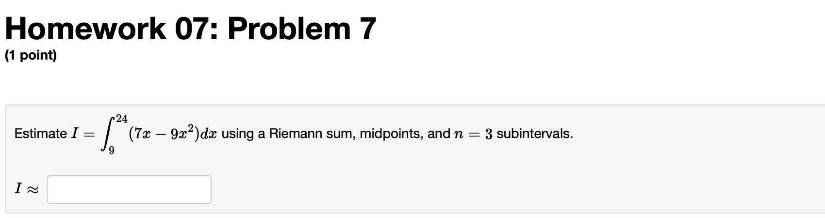 Solved Homework 07: Problem 4 (1 point) Find the particular | Chegg.com