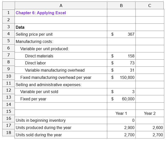 Solved 2. Change all of the numbers in the data area of your | Chegg.com
