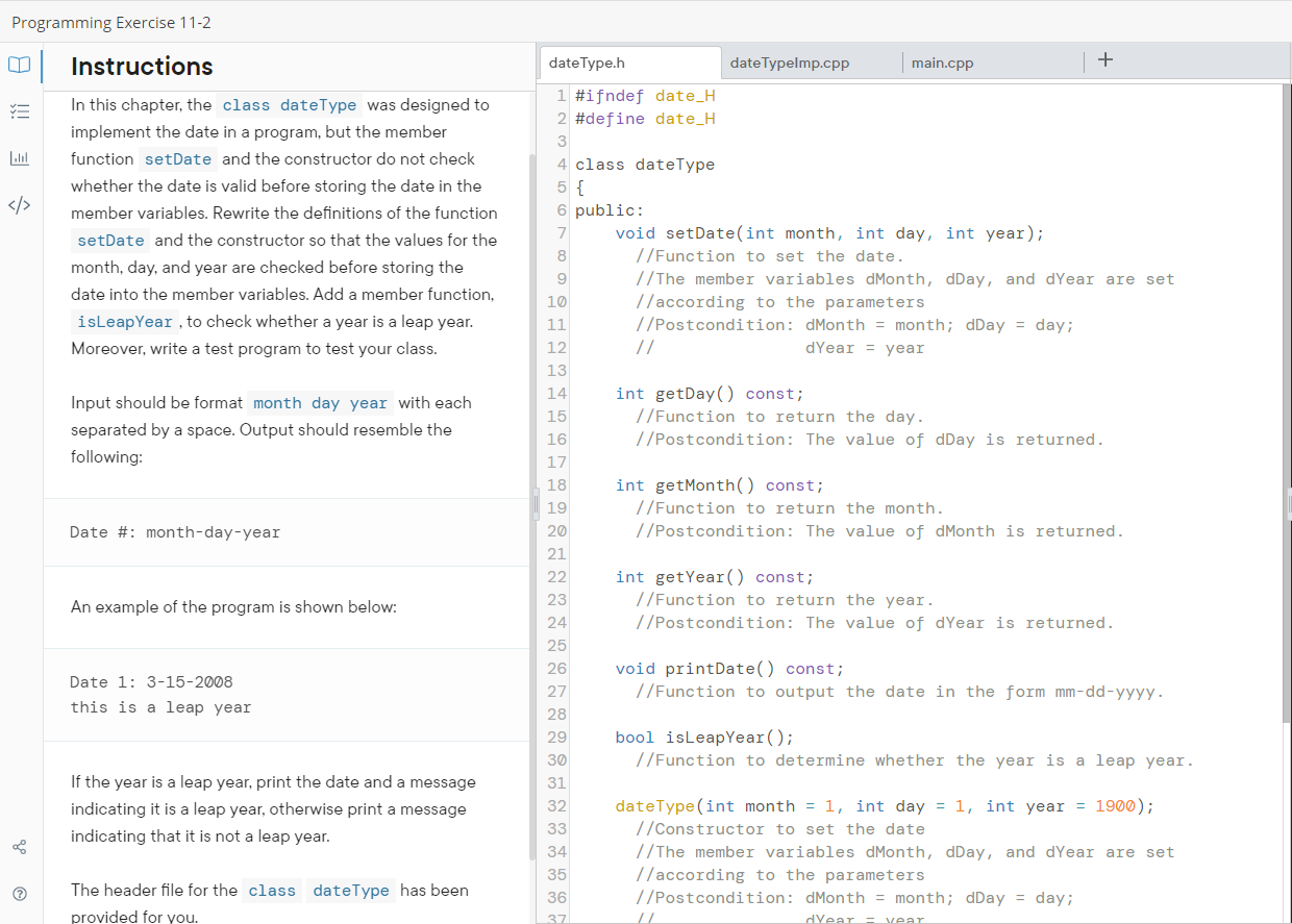C The Class Datetype Was Designed To Implement The 