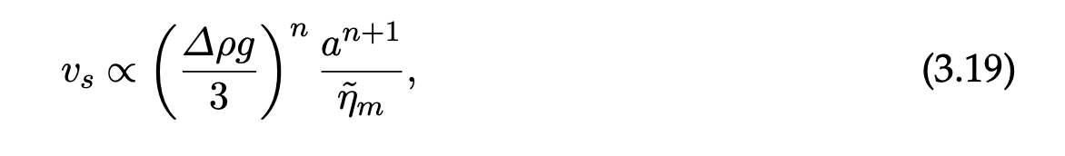 2. Derive the Stokes sinker velocity, eq. (3.19), for | Chegg.com