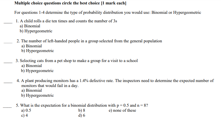 Solved Multiple choice questions circle the best choice [1 | Chegg.com