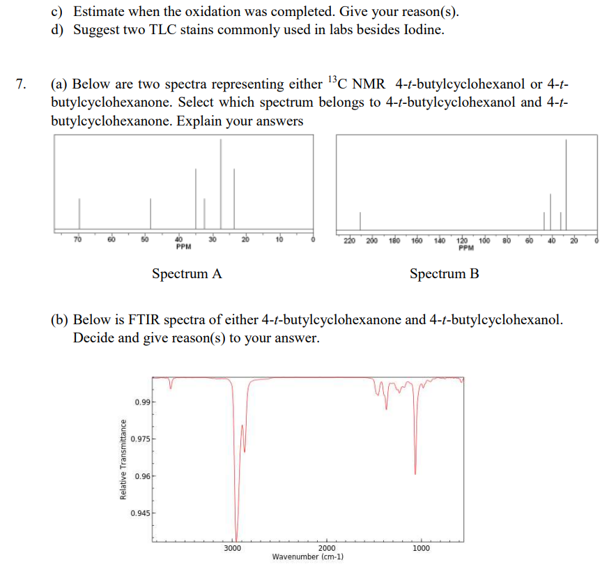 Solved Experiment 3: Oxidation of 4-tert-Butyl Cyclohexanol | Chegg.com