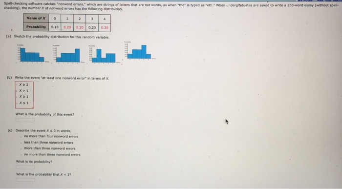 Solved Spell-checking software catches "nonword errors," | Chegg.com
