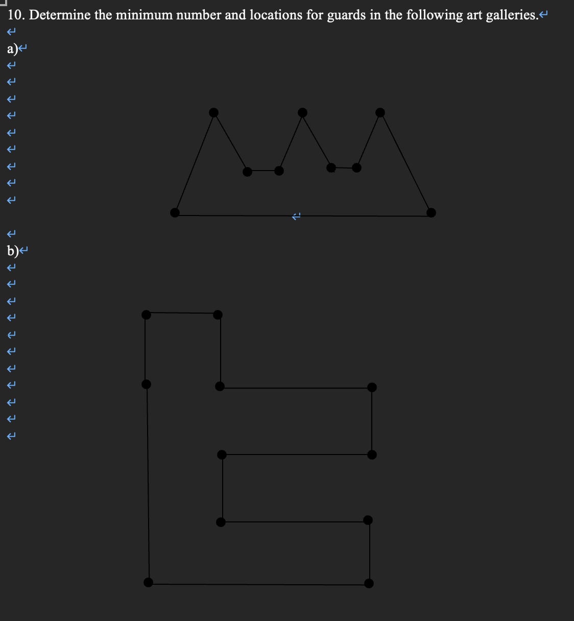 10. Determine the minimum number and locations for | Chegg.com