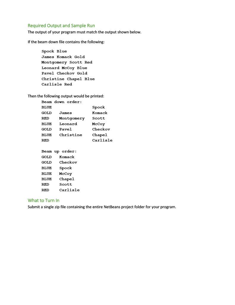 Solved CSCI 310, Data Structures Homework 12 - Beam Me Up | Chegg.com