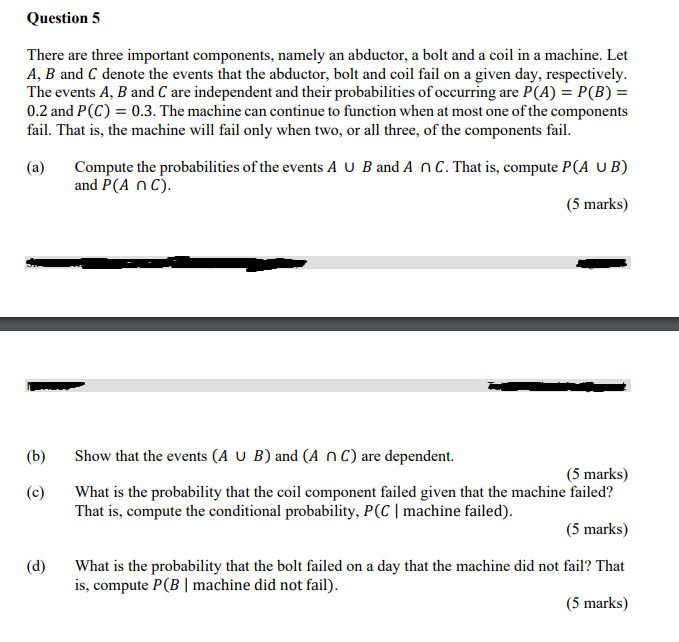 Solved There are three important components, namely an | Chegg.com