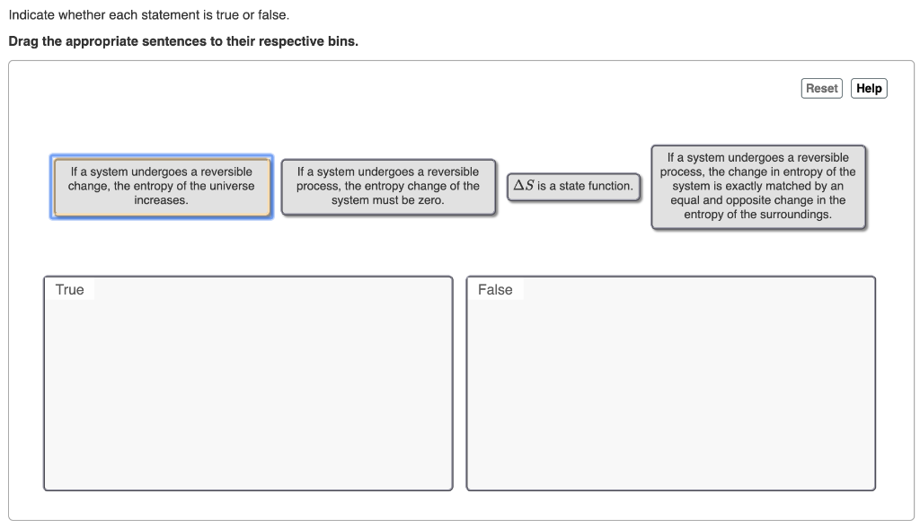Solved ndicate whether each statement is true or false. Drag | Chegg.com