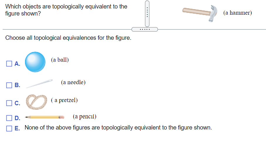 Solved The figure may be topologically equivalent to none or | Chegg.com