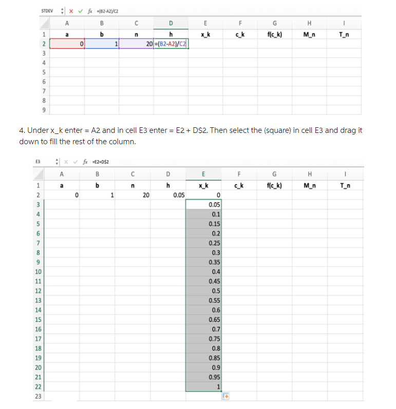 Solved Calculus with Excel (Scatterplot) Hello! I need | Chegg.com