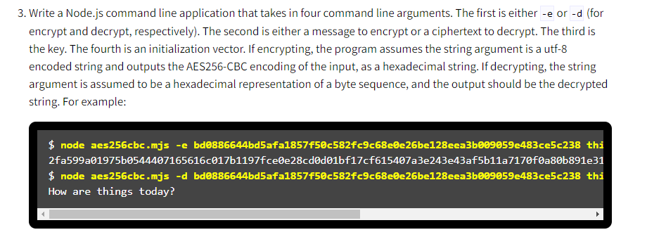 3. Write a Node.js command line application that | Chegg.com