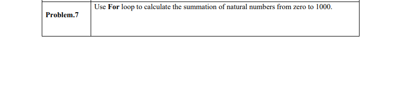 Solved Use For loop to calculate the summation of natural | Chegg.com