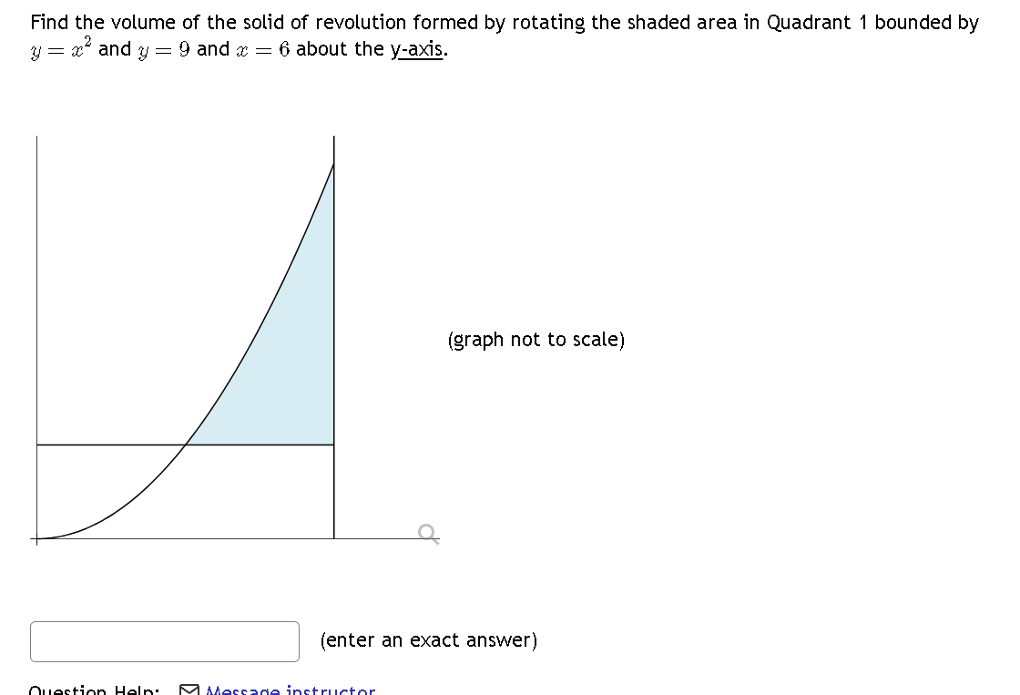 Solved Find the volume of the solid of revolution formed by | Chegg.com