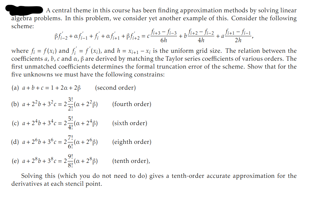 Solved A central theme in this course has been finding | Chegg.com