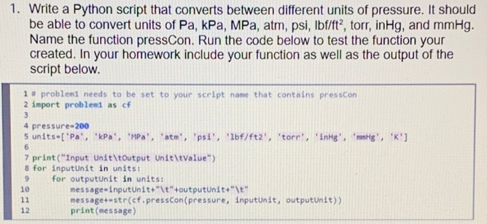 Solved 1. Write a Python script that converts between | Chegg.com