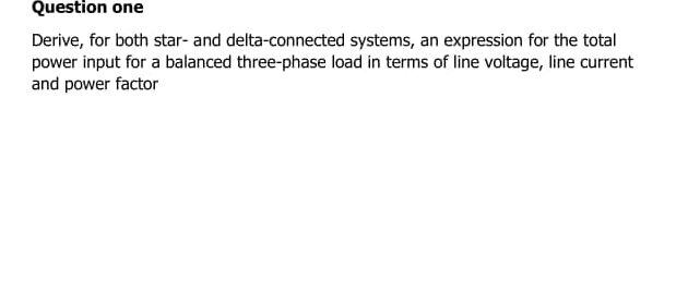 Solved Question one Derive, for both star- and | Chegg.com