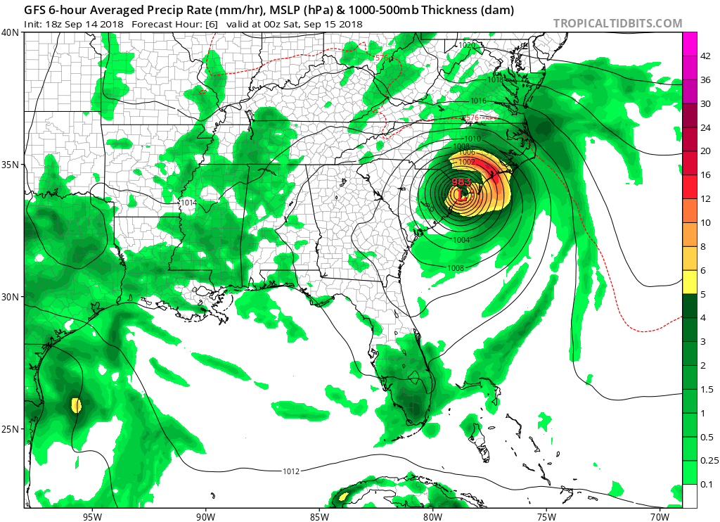 Solved GFS 6-hour Averaged Precip Rate (mm/hr), MSLP (hPa) & | Chegg.com