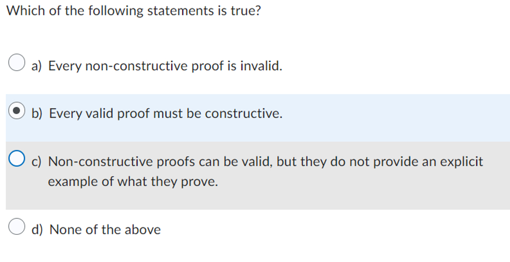 Solved Which of the following statements is true?a) ﻿Every | Chegg.com