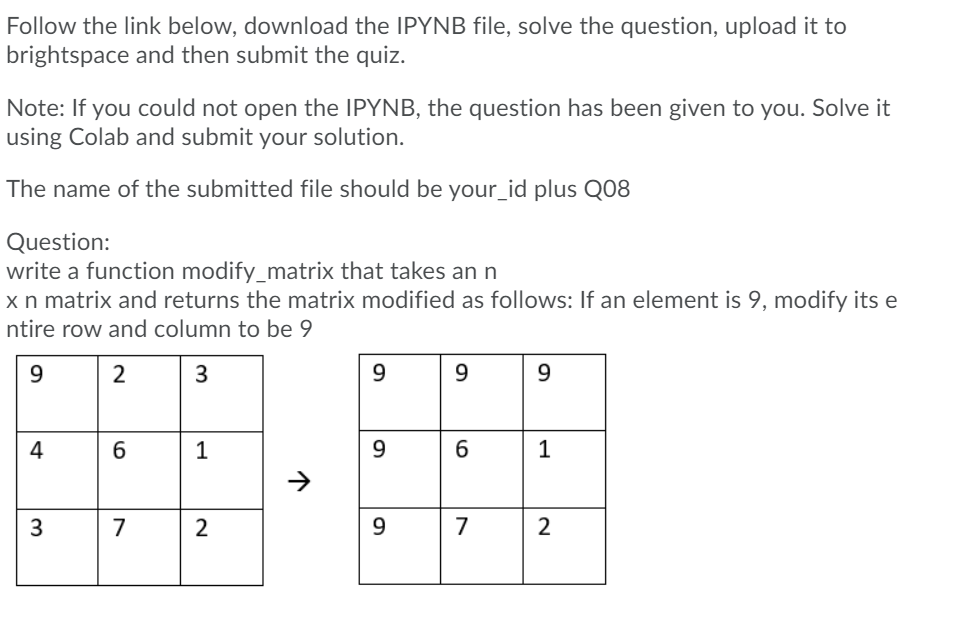Solved Follow the link below, download the IPYNB file, solve | Chegg.com
