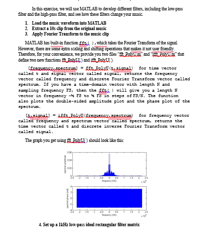 Solved In this equercise, we will use MATL.AB to develop | Chegg.com