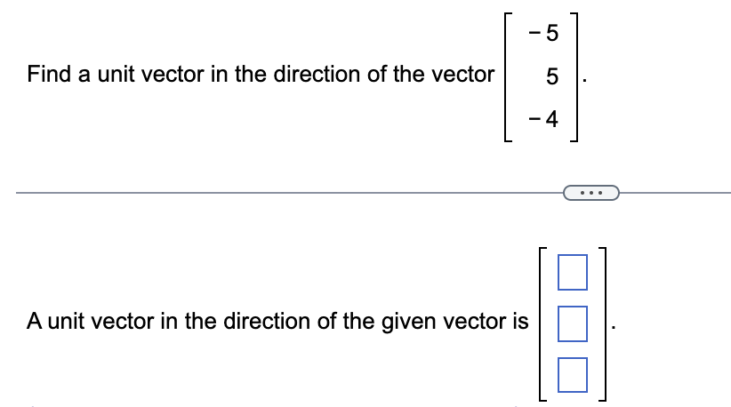 Solved Find a unit vector in the direction of the vector | Chegg.com