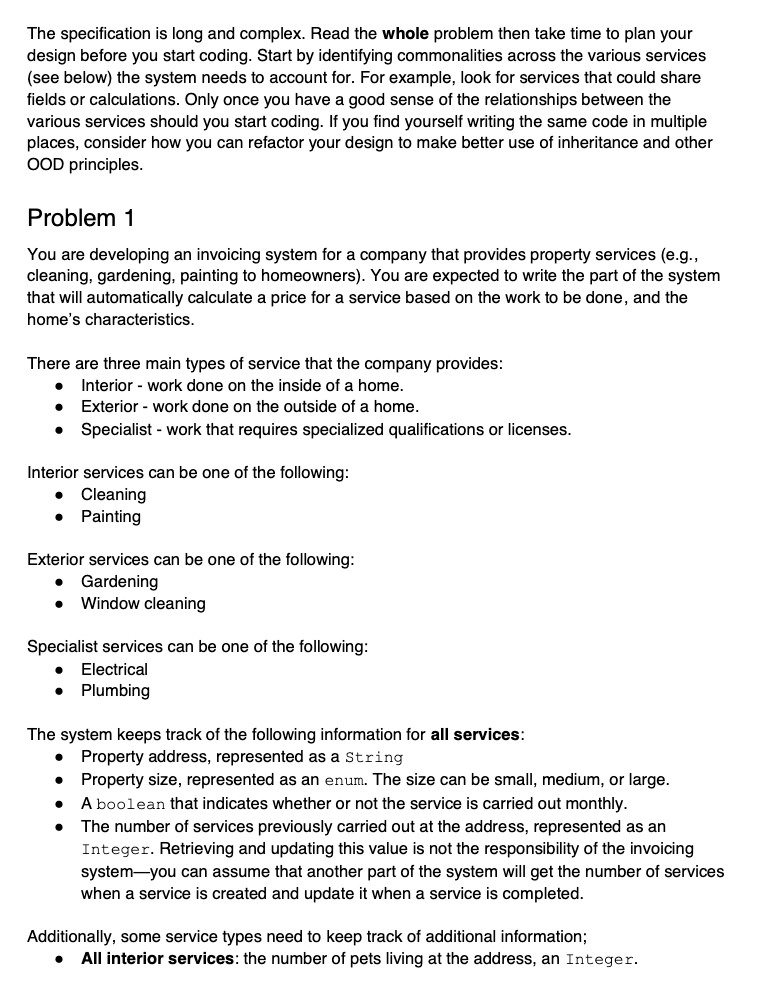 Objectives: • Implement solutions conforming to the | Chegg.com