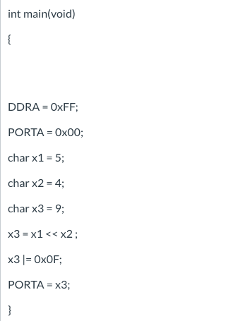 Solved This program uses left shift operator in C. It also | Chegg.com