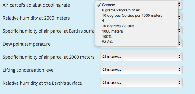 Solved You have an air parcel at the Earth's surface (0 m) | Chegg.com