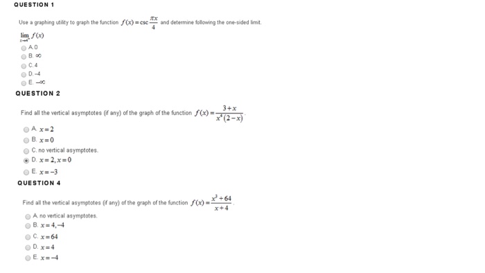 Solved Question 1 Use A Graphing Utilty To Graph The