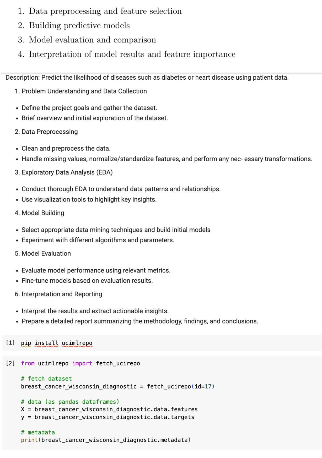 Solved Data preprocessing and feature selectionBuilding | Chegg.com