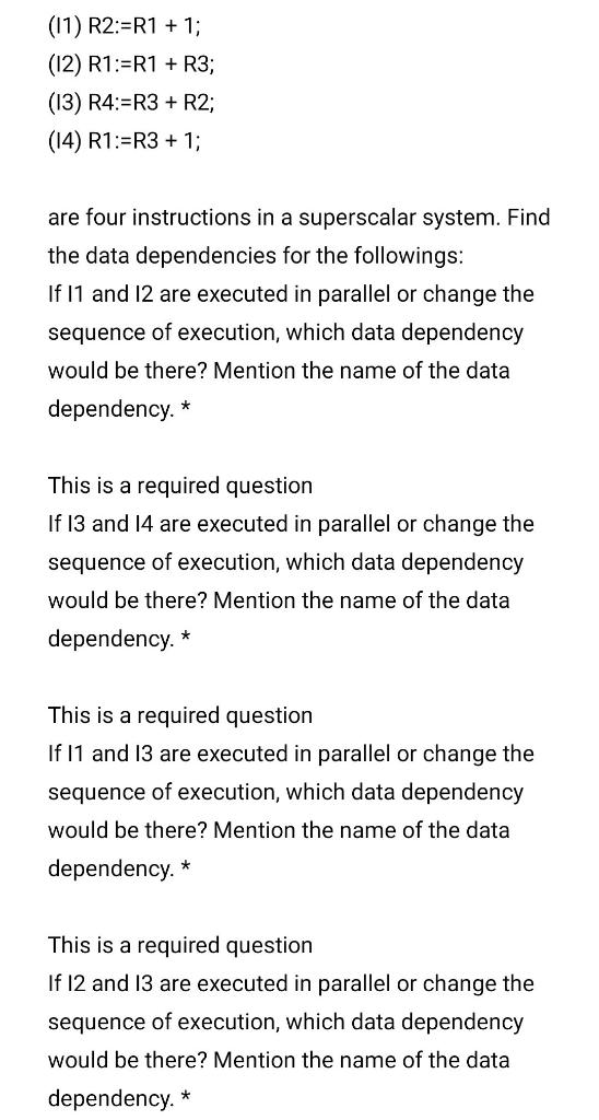 Solved (11) R2:=R1 + 1; (12) R1:=R1 + R3; (13) R4:=R3 + R2; | Chegg.com