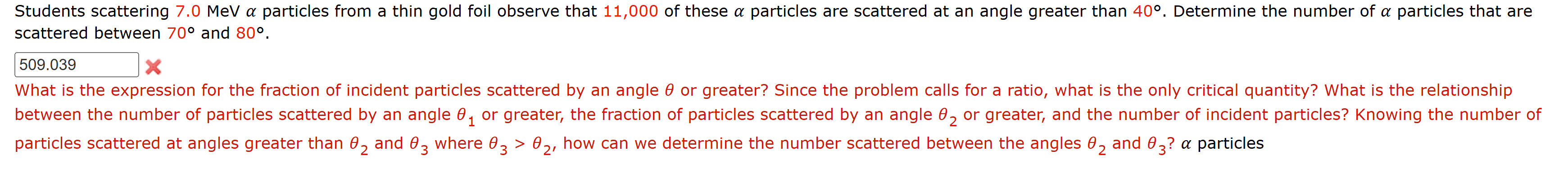 Solved Students scattering 7.0MeV\alpha particles from a | Chegg.com