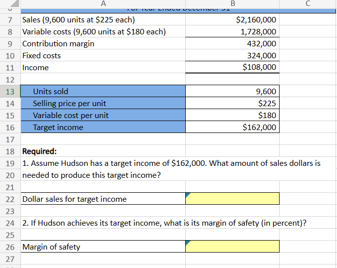 Solved Can someone help me quick??? Please use the cells in | Chegg.com