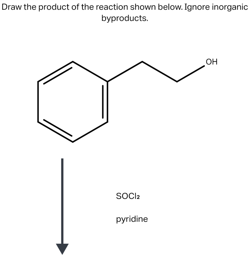 Solved Draw the product of the reaction shown below. Ignore | Chegg.com